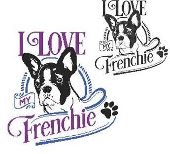 "I Love My Frenchie" | Cross Stitch Pattern