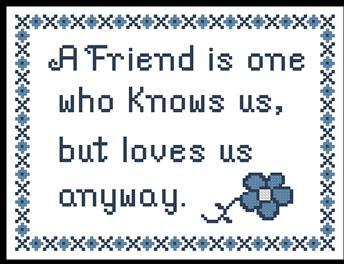 "Friend" | Cross Stitch Pattern
