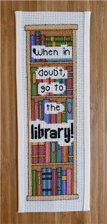 "Go to the Library" | Cross Stitch Pattern