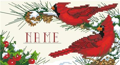 "Christmas Cardinals" | Cross Stitch Pattern