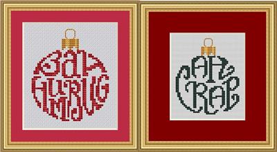 Humbug Ornaments Part 1 | Cross Stitch Pattern