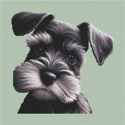 "Schnauzer Portrait" | Cross Stitch Pattern