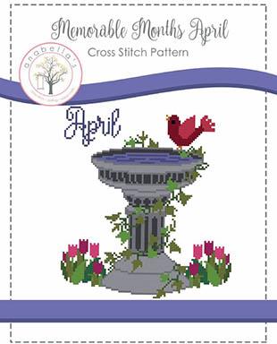 "Memorable Months April" | Cross Stitch Pattern
