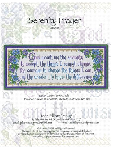 "Serenity Prayer" | Cross Stitch Pattern