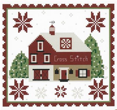 "Christmas Cross Stitch Barn" | Cross Stitch Pattern