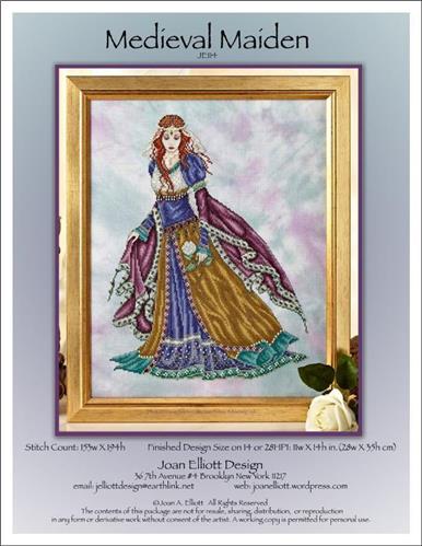 "Medieval Maiden" | Cross Stitch Pattern