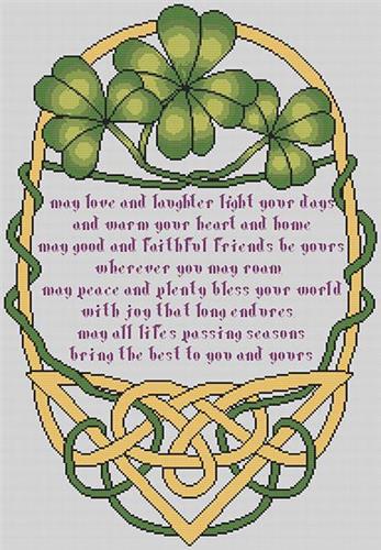 "Irish Blessing" | Cross Stitch Pattern