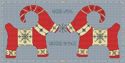 "Two Yule goats" | Cross Stitch Pattern