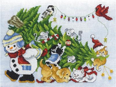 "Holiday Teamwork" | Cross Stitch Pattern