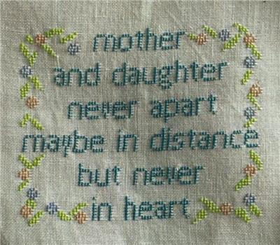"Mother And Daughter" | Cross Stitch Pattern
